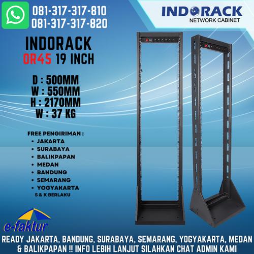 Jual INDORACK OPEN RACK 45U RACK SERVER 19 INCH - OR45 RAK SERVER 19 ...