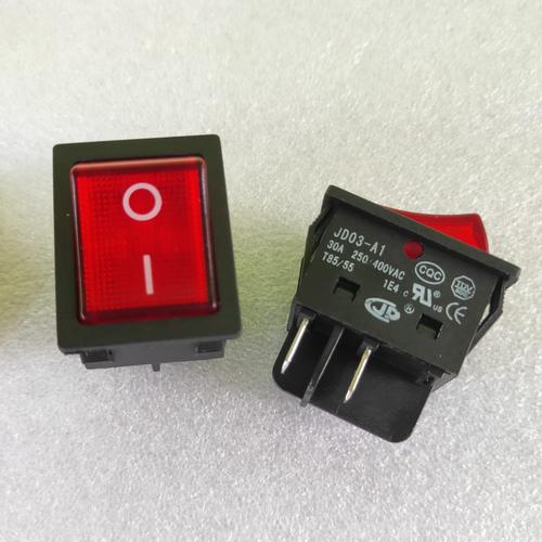Jual Switch Rocker Saklar On Off 4 Pin Kotak 30A 250v LED Merah - Kota ...