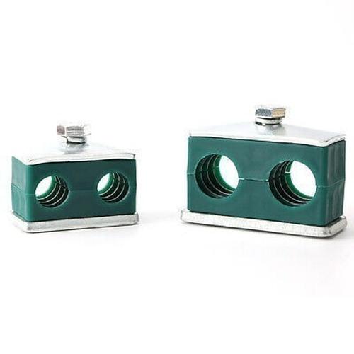 Jual Klem Pipa tubing 1 1/2 inch double lobang / Clamp Pipa Hydraulic ...