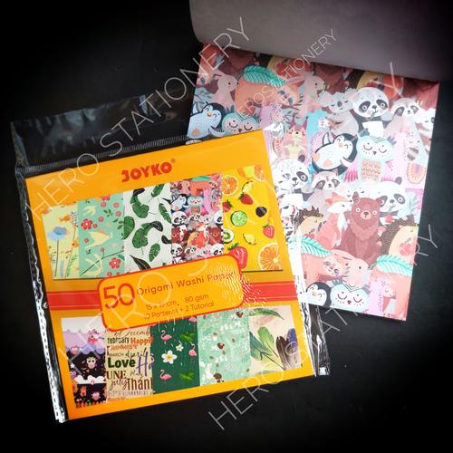 Jual Kertas origami motif fancy joyko 15 x 15 isi 50 lembar OGP-303 ...