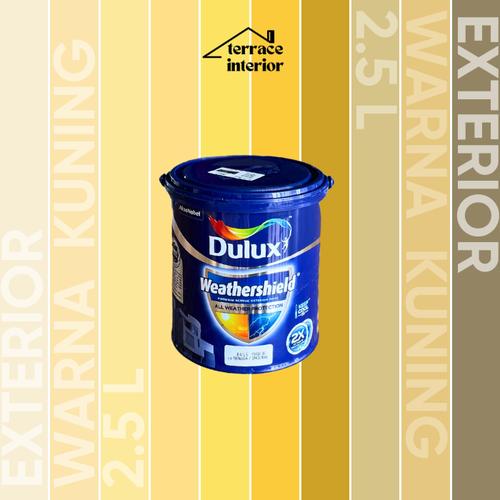 Jual Cat Tembok Dulux Weathershield Exterior 2.5L Kuning Semi Gloss ...