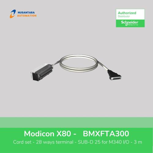 Promo Schneider Cord Set Modicon X80 - 28 ways terminal 3 m - BMXFTA300 ...