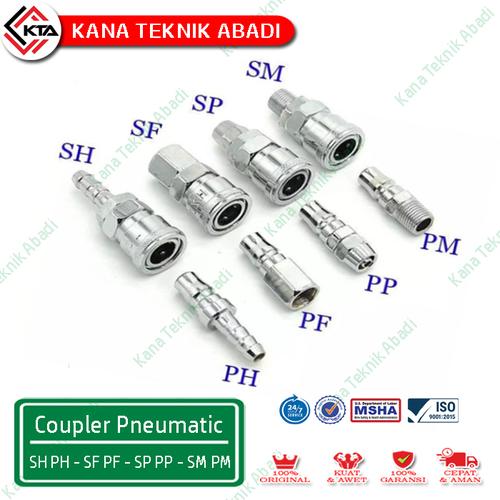 Jual Air Quick Coupler PM-SM-PH-SH-PF-SF-PP-SP / Kopler Angin ...