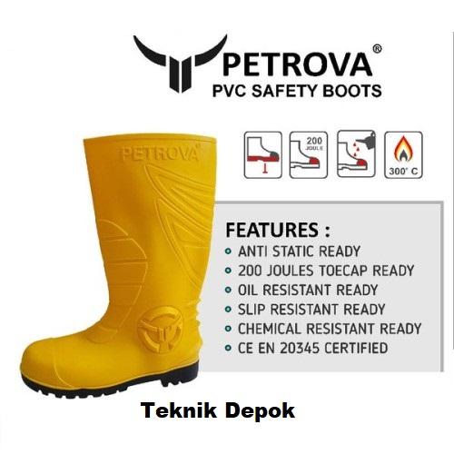 Jual Sepatu Boots PVC Anti Slip Anti Panas Anti Statis Kimia - Ujung ...