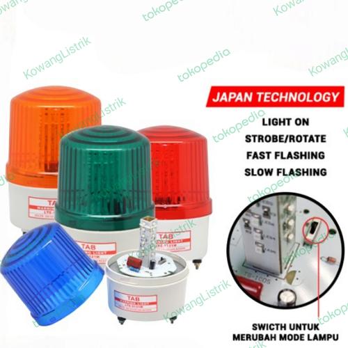 Jual Lampu Darurat LED 5" 5121MJ + Buzzer Warning Light Multi Volt ...