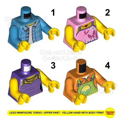 Jual LEGO MINIFIGURE TORSO / UPPER PART - YELLOW HAND WITH BODY PRINT ...