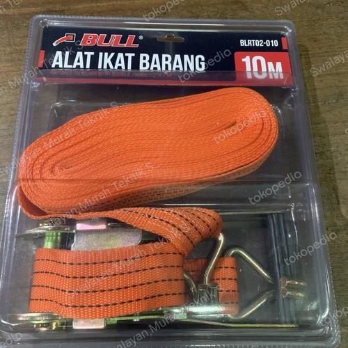 Jual Tali Ikat Lashing Cargo BULL BLRT02-010 Ratchet Tie Down 2" x 10M ...