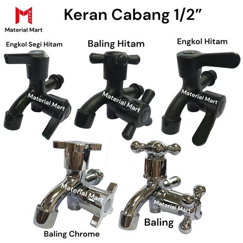 Jual Keran Cabang 1/2" | Kran Shower 1/2 Inch |Kran Air Dobel | Double ...