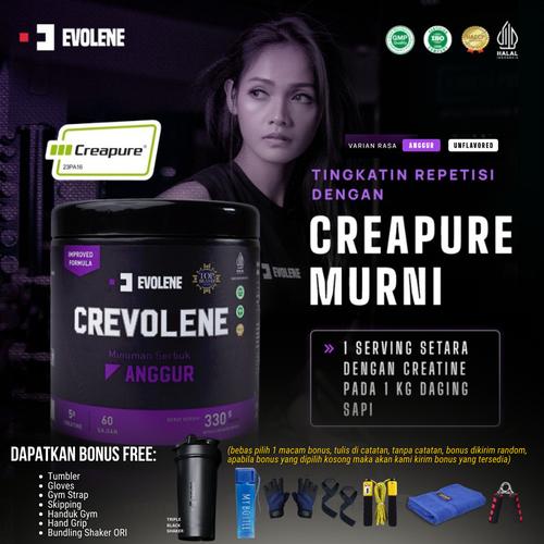 Jual Crevolene Creatine dari Evolene Rasa Anggur 330 gram - Anggur 60s ...
