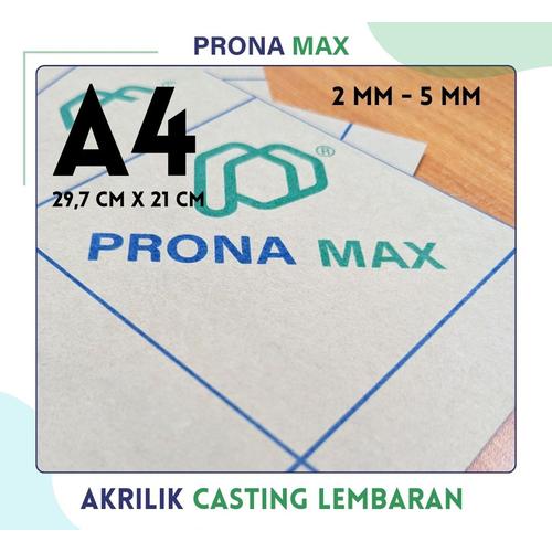 Jual AKRILIK A4 (2mm-5mm) / AKRILIK LEMBARAN A4 BENING / PRONAMAX ...