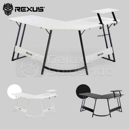 Jual Rexus STRONGHOLD RXD-230 Black / White Corner Gaming Desk - Meja ...