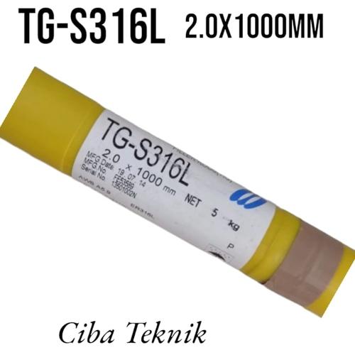 Jual Kawat las TIG STENLIS TG-S316L 2.0×1000MM KOBELCO TGS 316L 2mm ...