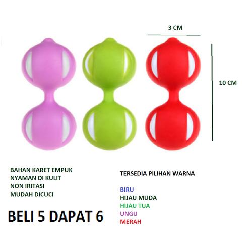 Jual D549 anal smart ball bola silikon karet non vibrator pria wanita pria wanita 2 beads plug ...
