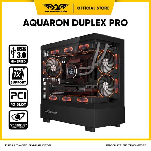Promo Casing Gaming Armaggeddon Aquaron DUPLEX PRO M-ATX with Front ...