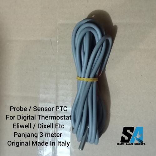 Jual PROBE SENSOR PTC DIGITAL THERMOSTAT ELIWEL DIXELL PANJANG 3 METER ...