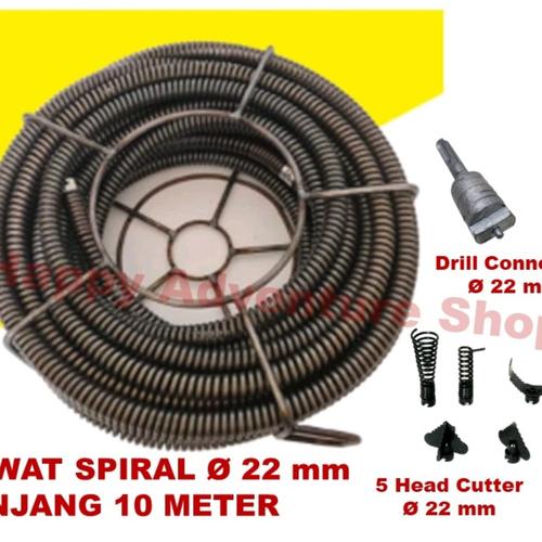 Promo Paket Kawat Spiral Diametr 22 mm Panjang 10 Mtr utk Saluran air mampet - HANYA SPIRAL ...