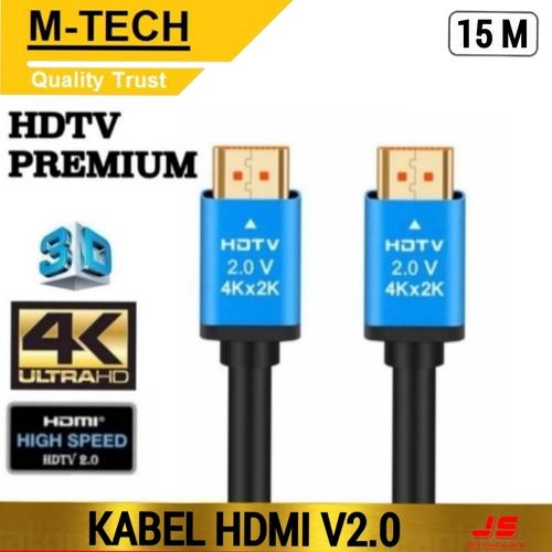 Jual KABEL HDMI V2.0 M TECH HDTV PREMIUM 4K ULTRA HD 15M - Jakarta ...