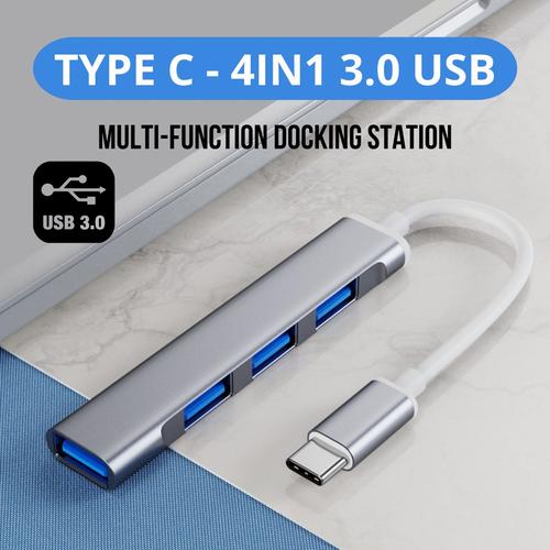 Jual Type C to USB 3.0 4 Port Hub Splitter Aluminium - Jakarta Pusat ...