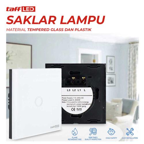 Jual Saklar Lampu Sentuh Dinding wall Switch touch sensor - Putih ...