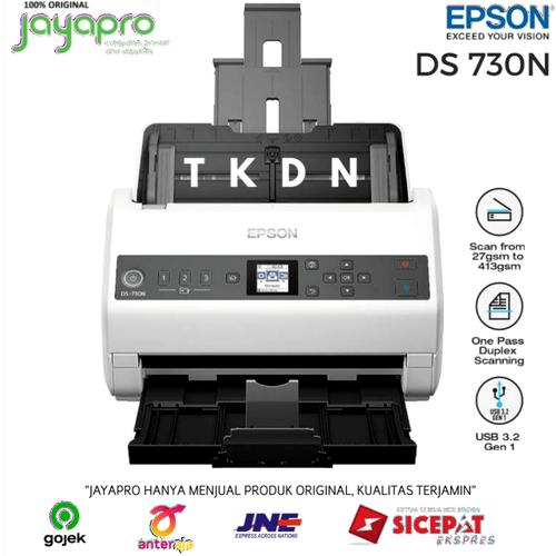 Jual EPSON WORKFORCE DS 730N A4 DUPLEX SHEET FED DOCUMENT SCANNER TKDN ...