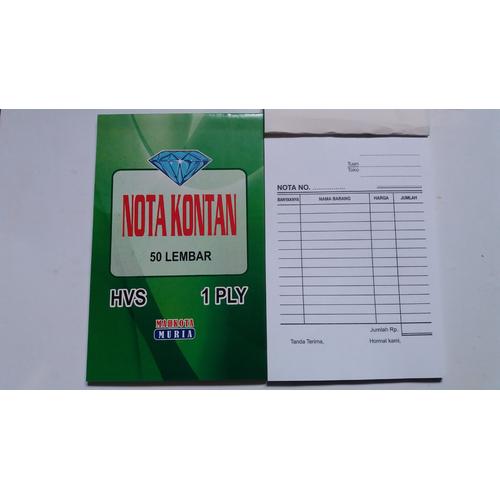 Jual BUKU NOTA KONTAN KECIL 1 PLY HVS / NOTA KONTAN 1 RANGKAP - Kuning ...