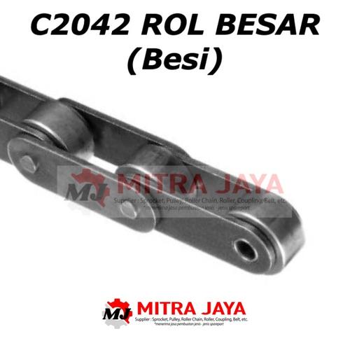 Jual RANTAI C2042 DID ROL BESAR BESI DOUBLE PITCH CHAIN CONVEYOR C 2042 ...