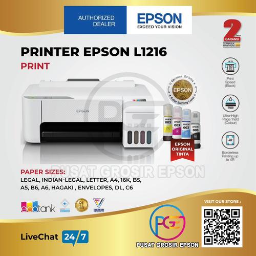 Jual Epson EcoTank L-1216 L1216 L 1216 A4 Ink Tank Printer - Kota ...