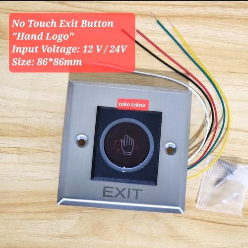Jual No Touch Button Exit Touchless Infrared Sensor Tombol Akses Lift - Hand Logo - Kota Medan ...