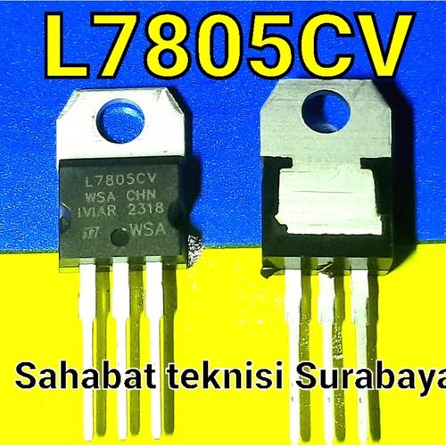 Jual ic 7805 L7805CV LM7805 Positive Voltage Regulators - Kota Surabaya ...