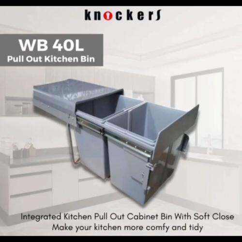 Jual Knockers WB40L kitchen bin with tong sampah dalam lemari - Jakarta ...