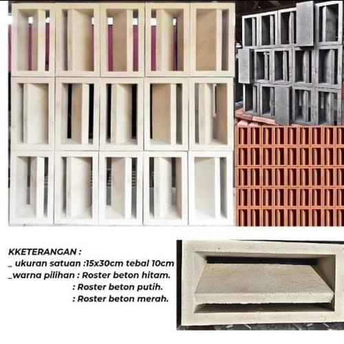 Jual roster beton/roster lubang angin/roster nako 30×15 - Abu-abu ...