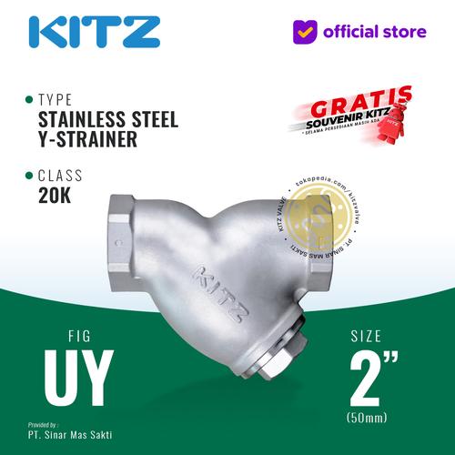 Promo Y-Strainer Stainless SUS304 KITZ Fig. UY, 2" - 50A - 50mm , Drat / Screw Cicil 0% 3x ...
