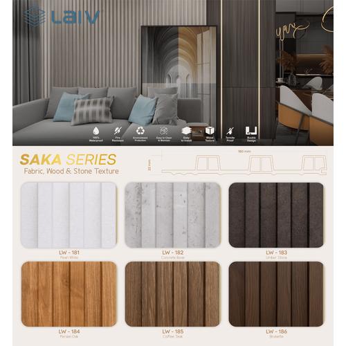 Promo Wallpanel Laiv Saka Series / Panel PVC Hiasan Dinding 2.2cm Kayu ...