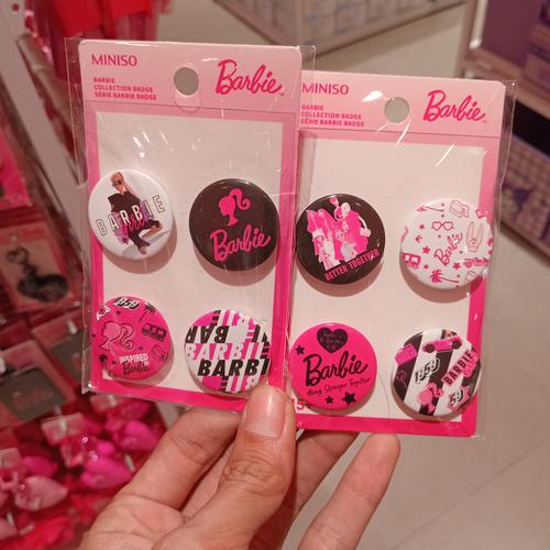 Jual Pin Cantik Koleksi Barbie - Miniso Barbie Collection Badge - Tipe ...