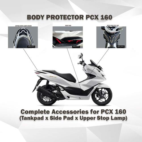 Promo Akasesoris PCX 160 New Lengkap Pelindung Body Full Set - Gold ...