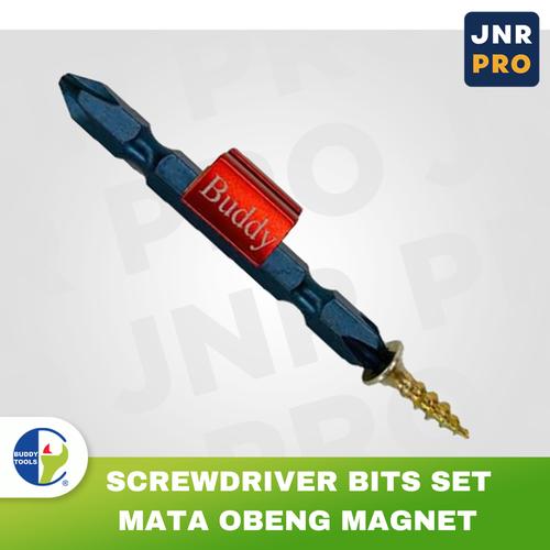 Jual MATA OBENG MAGNET ( BUDDY BA0083 ) SCREWDRIVER BITS SET - Kota ...