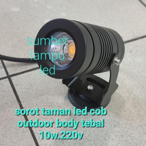 Jual sorot taman cob 10w 10watt / spotlight dinding led 10 watt tebal ...