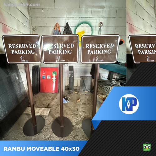 Jual Rambu Moveable Ukuran Plat 40x30cm - Kab. Bekasi - Kang Parkir ...