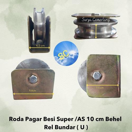 Promo Roda Pagar Besi Super/AS 10 cm Behel - Rell Bundar (U) - Kab ...