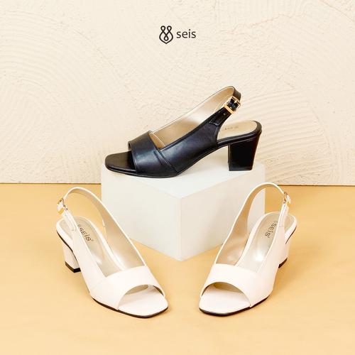 Promo SEIS Yoshi Sandal Heels Tali Wanita Hak 5cm - black, 41 - Kota ...