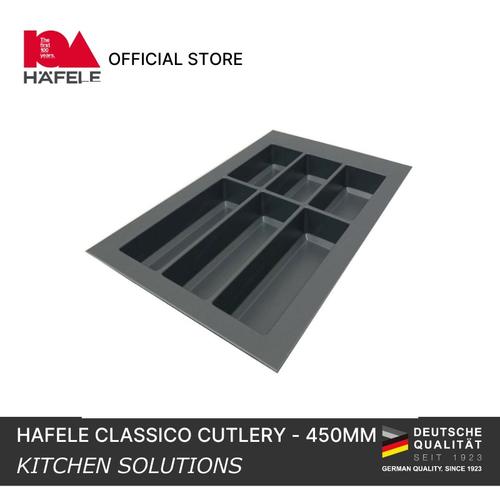 Jual Rak Laci Tempat Sendok & Garpu Classico Slate Grey Cutlery Hafele ...