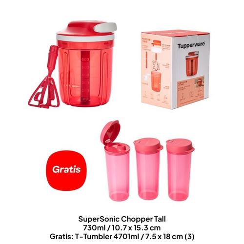 Jual TUPPERWARE Super Sonic Chopper Tall New Turbo Chopper SuperSonic ...