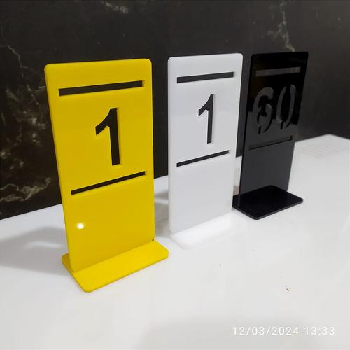 Jual Nomor Meja Akrilik Untuk Cafe & Restauran No meja akrilik Nomor ...