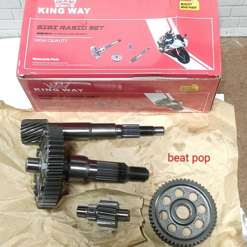 Jual GIGI RASIO SET BEAT POP GEAR GARDAN ASSY RASIO LENGKAP - Jakarta ...