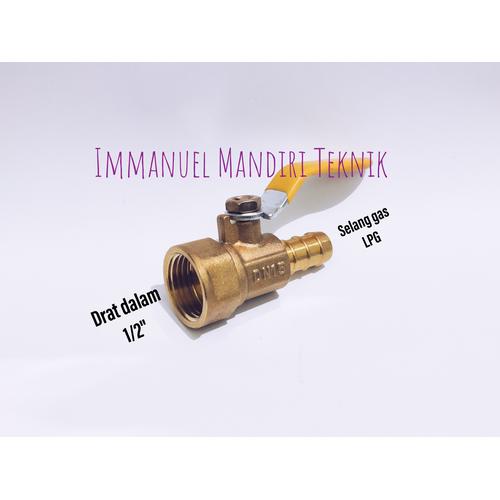 Jual Ball valve gas LPG 1/2 drat dalam / Stop kran gas 1/2 heavy duty - Jakarta Utara - Immanuel ...