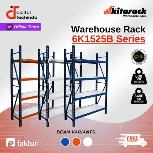 Promo Rak Gudang Besi 600kg /Layer Rack Gudang 2.5M Starter Rack P 1.5M ...