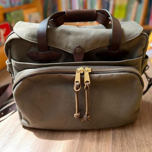 Jual Filson Rugged Twill Computer Bag Otter Green Original Made In USA ...