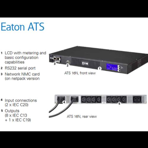 Jual Eaton ATS 16A Transfer Switch, 1 RU w/Serial Port only - Jakarta ...
