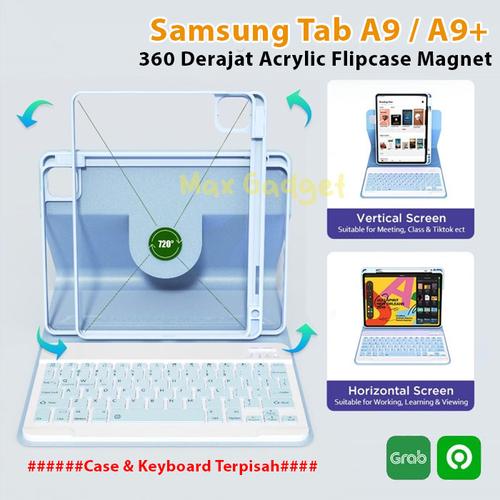 Promo Samsung Galaxy Tab A9 / A9+ 2023 Flipcase Magnet Casing Keyboard ...