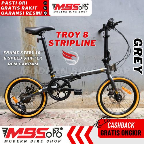 Jual ELEMENT TROY 8 SPEED STRIPLINE SEPEDA LIPAT 16 INCH DEWASA ...